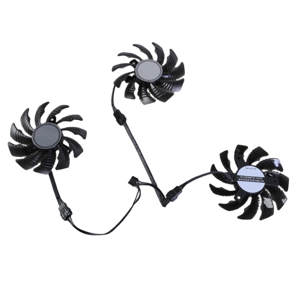 3 шт компл 77 мм Вентилятор видеокарты PLD08010S12HH для радиатора RTX3050 3060 3060TI