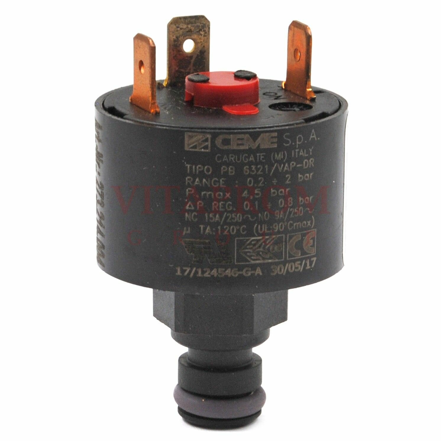 Датчик-реле давления Ceme PB6321/VAP-DR