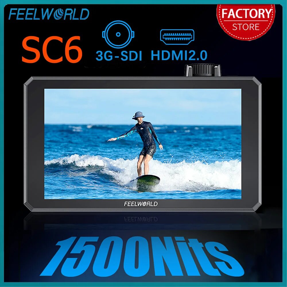 FEELWORLD SC6 6-дюймовый полевой монитор 1500nit