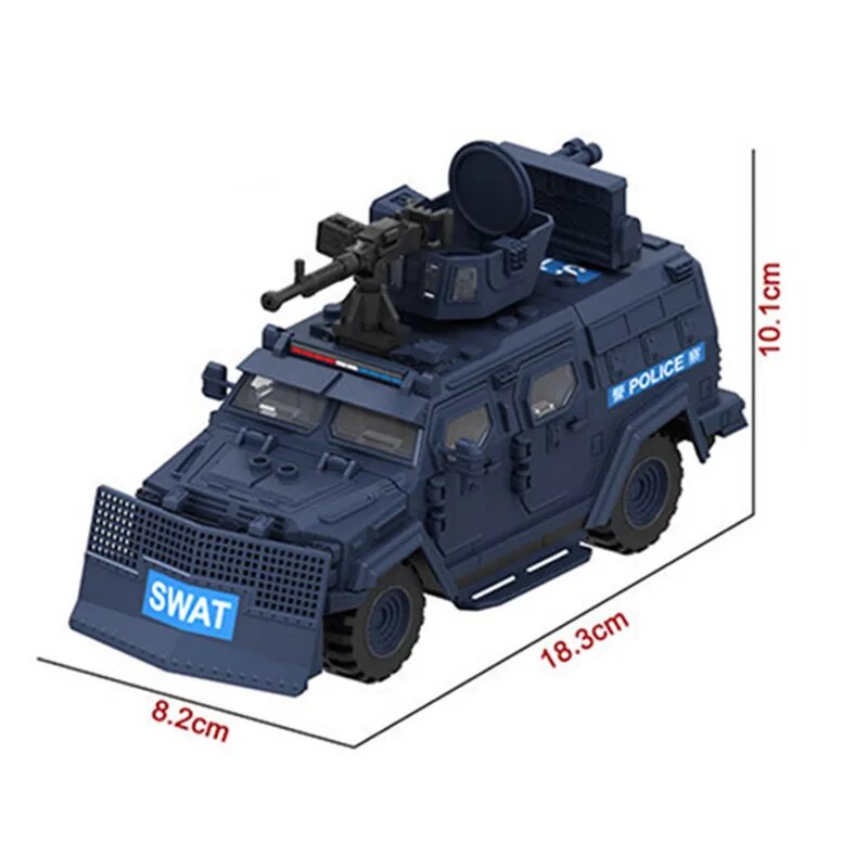 Конструктор SWAT полицейский бронетранспортер J788-DB