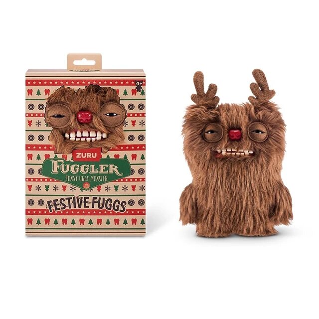 Рождественские мягкие игрушки Fuggler: олени, милые и уродливые монстры, забавные подарки для детей и друзей (на дни рождения)