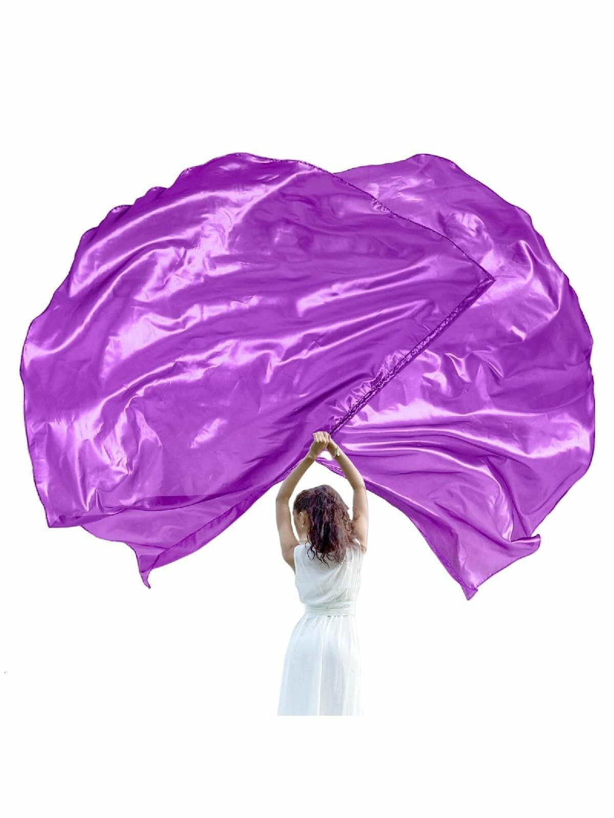 Флаг с крыльями ангела для поклонения и танцев, Фиолетовый