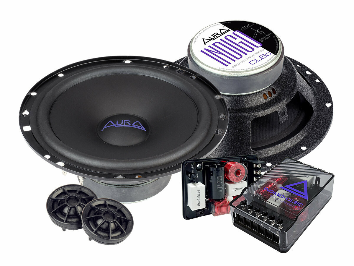 Компонентная акустика AurA INDIGO-CL6C VER.2 , 6,5 (16,5см). Максимальная мощность: 101Вт.