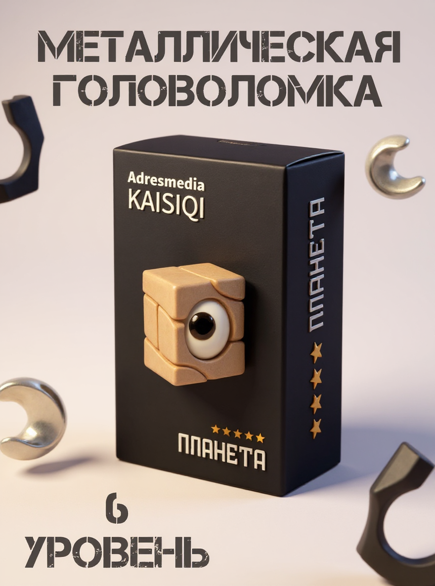Головоломка металлическая планета средний уровень интересная