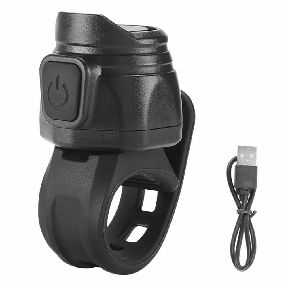 (1 шт.) Велосипедный звонок USB с электрическим звуковым сигналом (для хранения)-черный