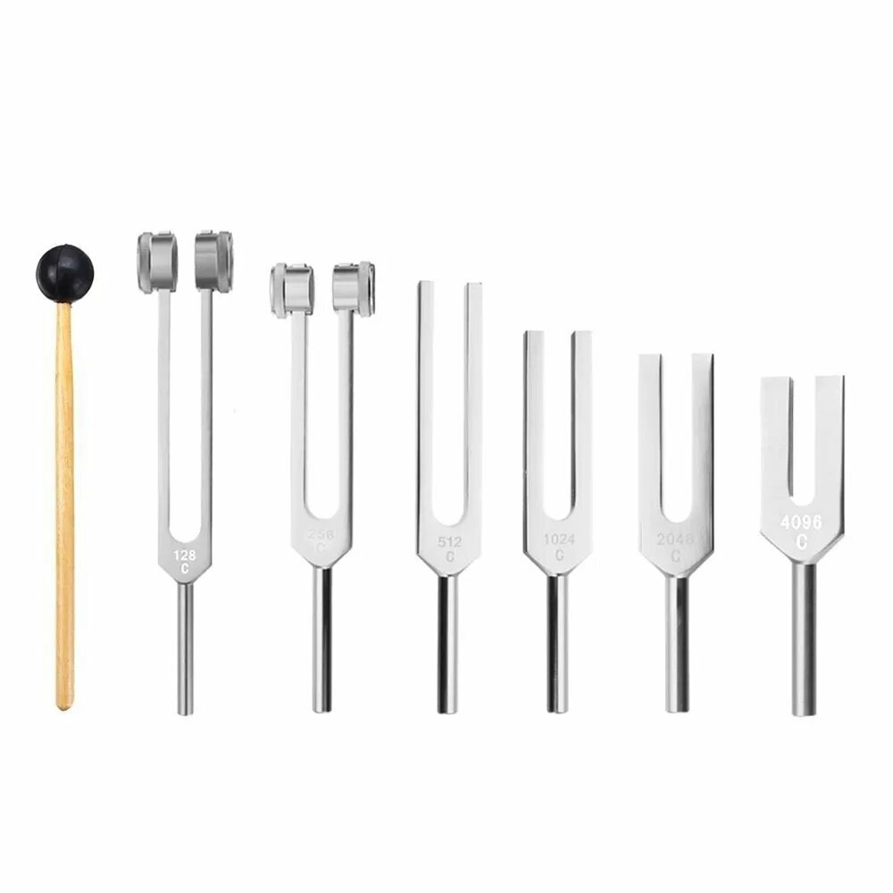 6 шт./набор 128 Гц 256 Гц 512 Гц 1024 Гц 2048 Гц 4096 Гц камертон