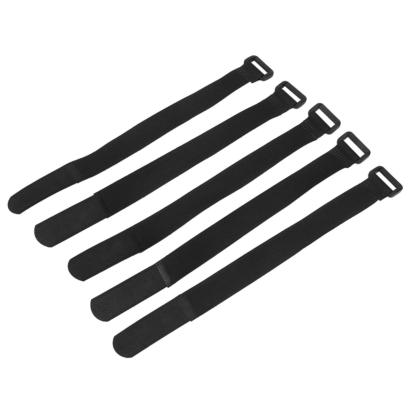 5pcs/Set Duuti Sports Cycling Riding Регулируемая нейлоновая галстука на велосипедных руле (черное)