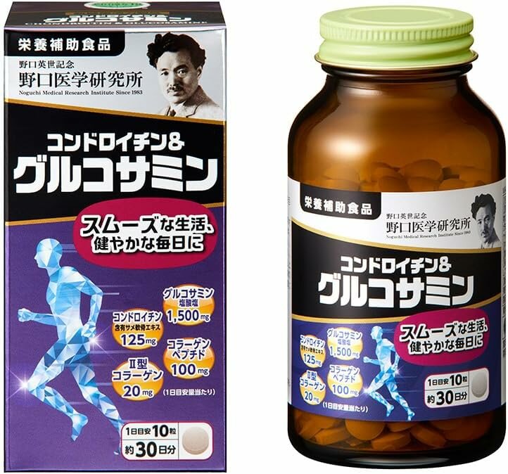 Глюкозамин + хондроитин + коллаген II типа + пептиды коллагена "Ногучи Якухин", 30дней