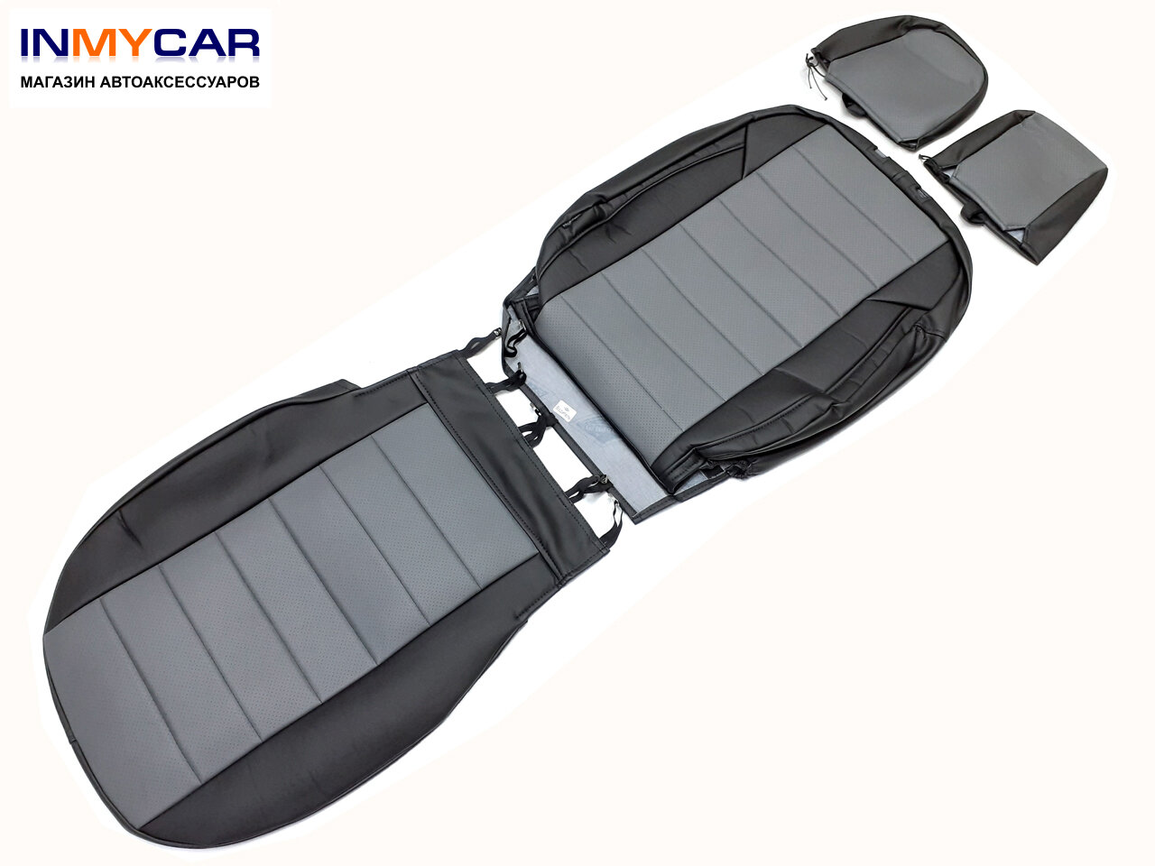 Чехлы Автопилот из экокожи Lada Granta , Lada Kalina универсал, DATSUN on-Do, mi-Do комплект на весь салон