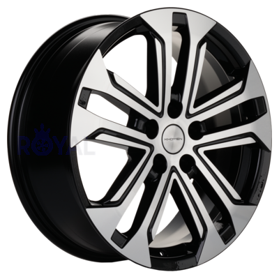 Литой колесный диск Khomen Wheels KHW1803 (Tugella) 7x18/5x108 ET46 D63,4 Black-FP