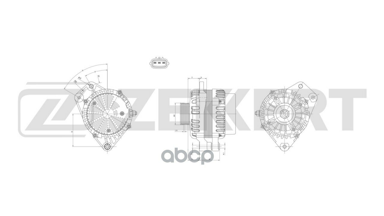 Генератор Chery Tiggo (T11) 05- M11 (A3) 10- Fora (A21) 06- CrossEastar (B14) 07- Zekkert арт. ge-1029