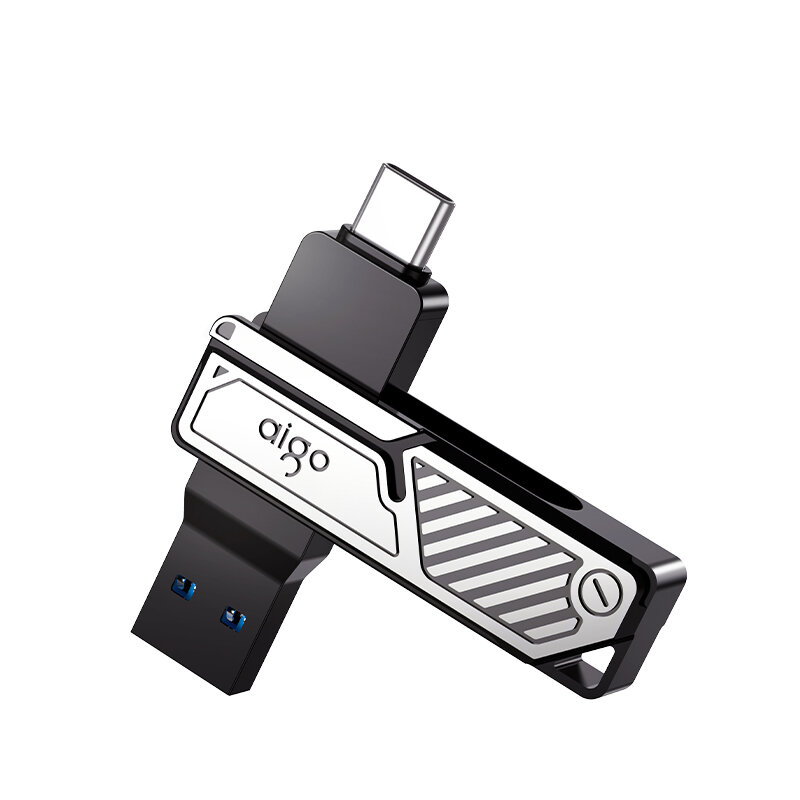 USB-накопитель AIGO Type-C с двумя портами, 128 ГБ, lead