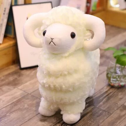 Милая кукла ягненка, плюшевая игрушка, кукла-овца, детская тканевая кукла для сна, подушка, подарок на день рождения