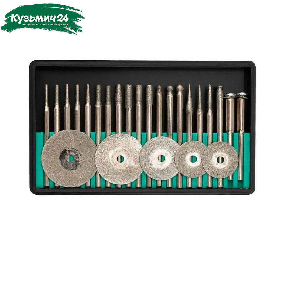 Набор шарошек и кругов алмазных FIT 36487