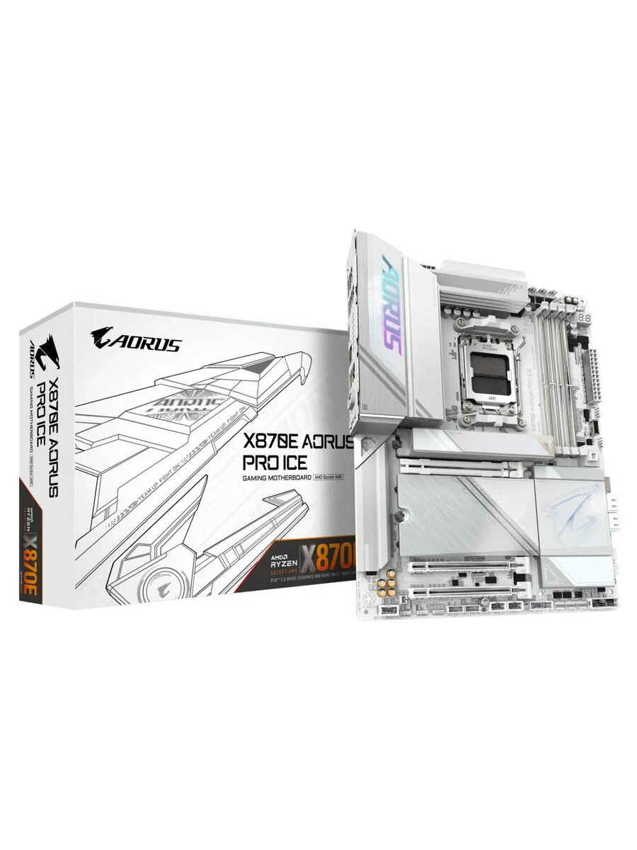 Материнская плата X870E AORUS PRO ICE AM5 AMD X870E ATX RTL
