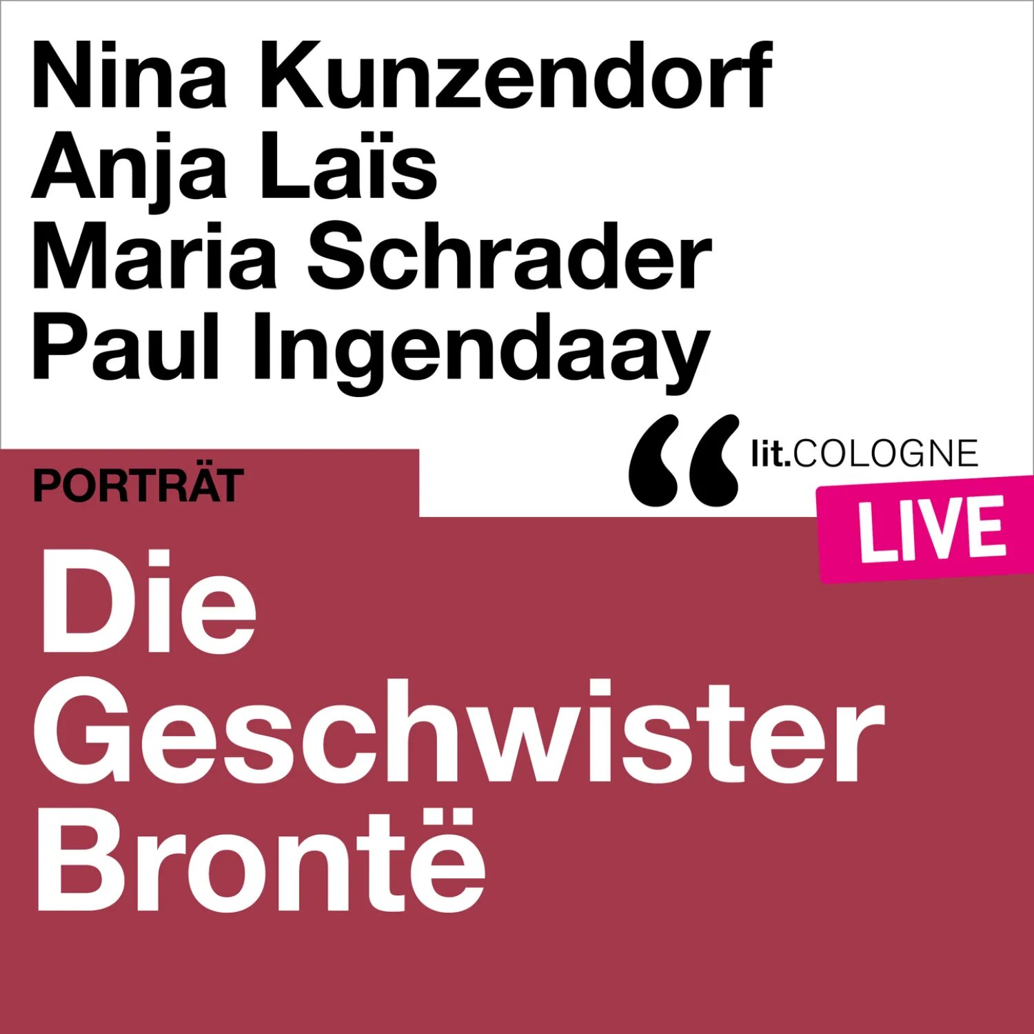Die Geschwister Brontë - lit.COLOGNE live (Ungekürzt) [Аудиокнига]