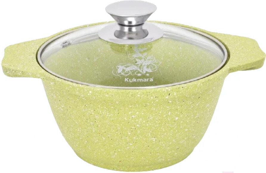 Кастрюля кукмор KUKMARA к11tsl а/пр литая 1,0л стекл/кр Trendy