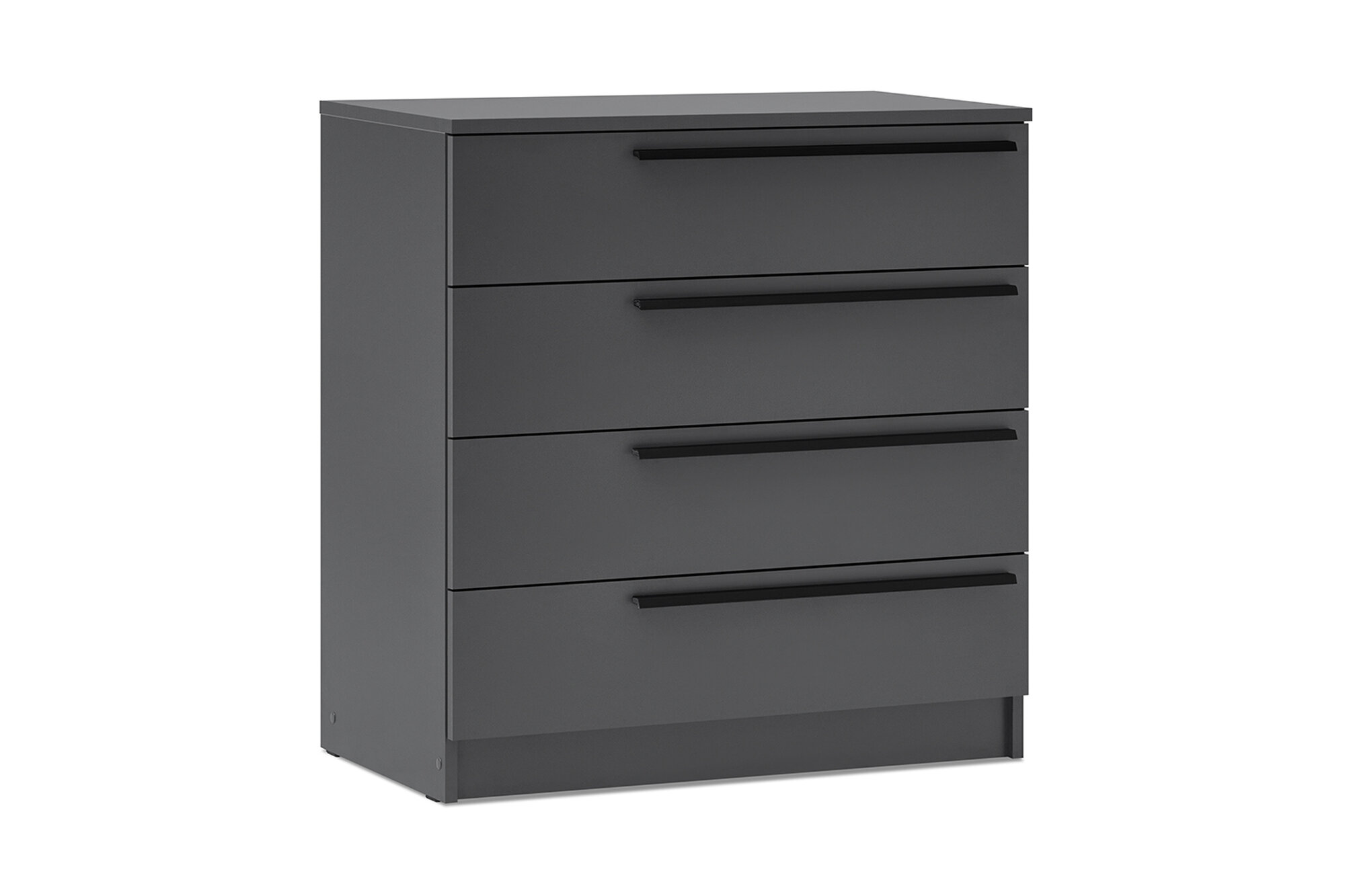 Комод для одежды Нонтон Берген, 80x45x83 см, 4 ящика, серый графит