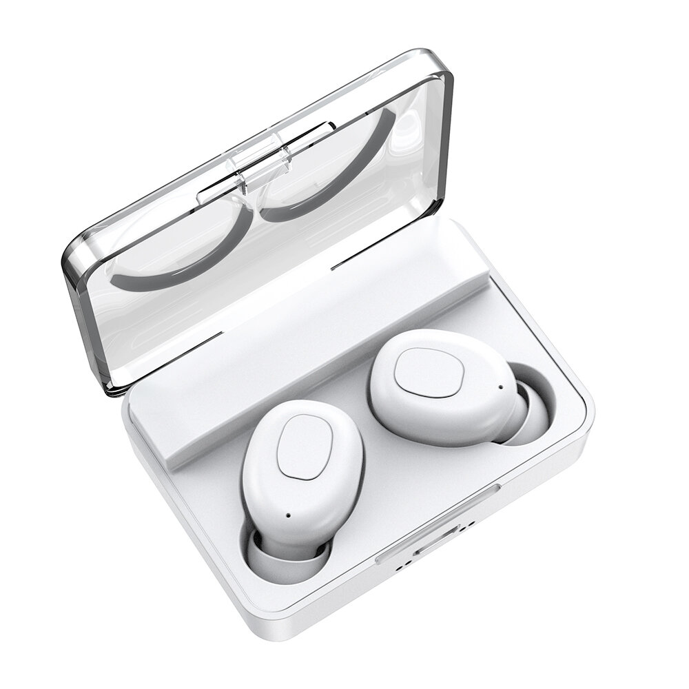 Наушники беспроводные True Wireless In-ear с водонепроницаемостью IPX7, шумоподавлением CVC8.0, микрофоном для двусторонних звонков, черный/белый (выбор), BT 5.0, диапазон передачи 10 м, частотный диапазон 20Hz-20KHz, емкость батареи 35mAh на наушник,