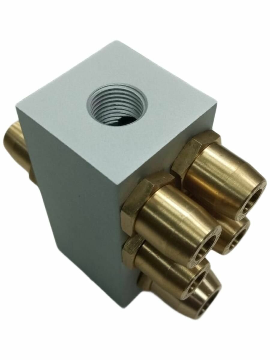 Коробка пневматическая распределительная Schmitz SCS, SPR, SKO, FP25 (аналог) (С фитингами. алюминий) 054997