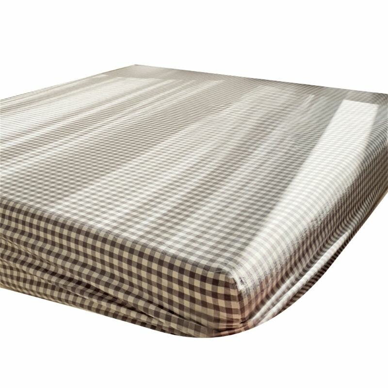 Защитный чехол для домашнего матраса из выстиранного хлопка-мелкая черная сетка-1,2*2,0 м