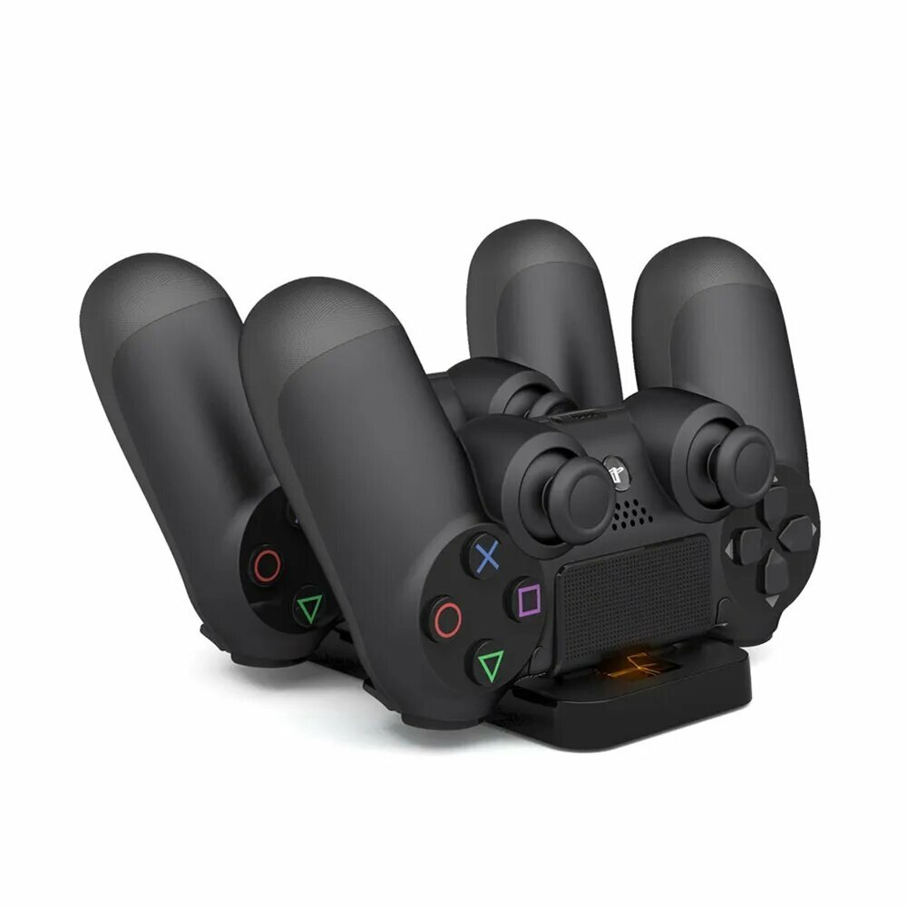 Зарядная док-станция для PS4 с двумя геймпадами, беспроводное зарядное устройство, подставка для геймпадов