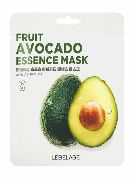 Lebelage Fruit Avocado Essence Mask Увлажняющая тканевая маска для лица с экстрактом авокадо 25мл