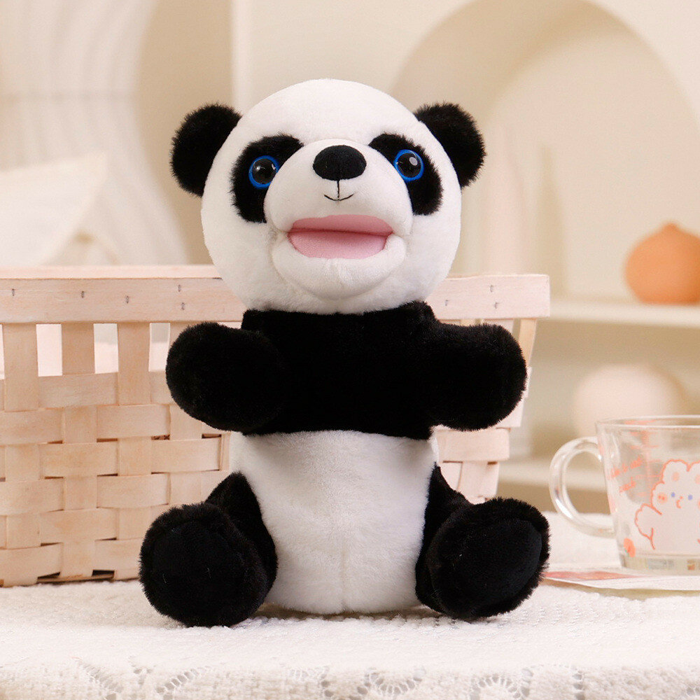 Lovable panda plush hand puppet toy for kids perfect gift for festivals and celebrations