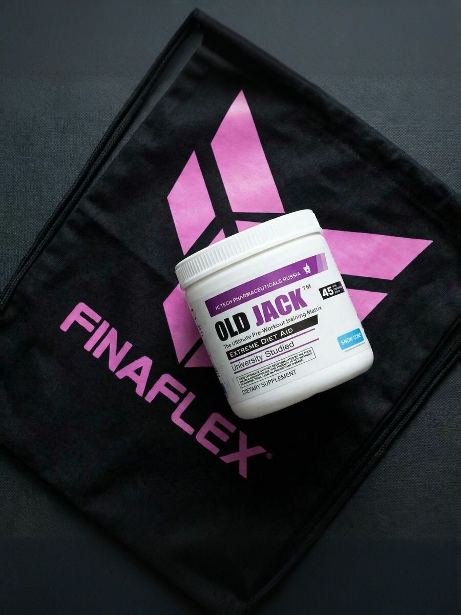 OLD JACK & Рюкзак Finaflex предтренировочный комплекс со вкусом Мороженое, 45 порций