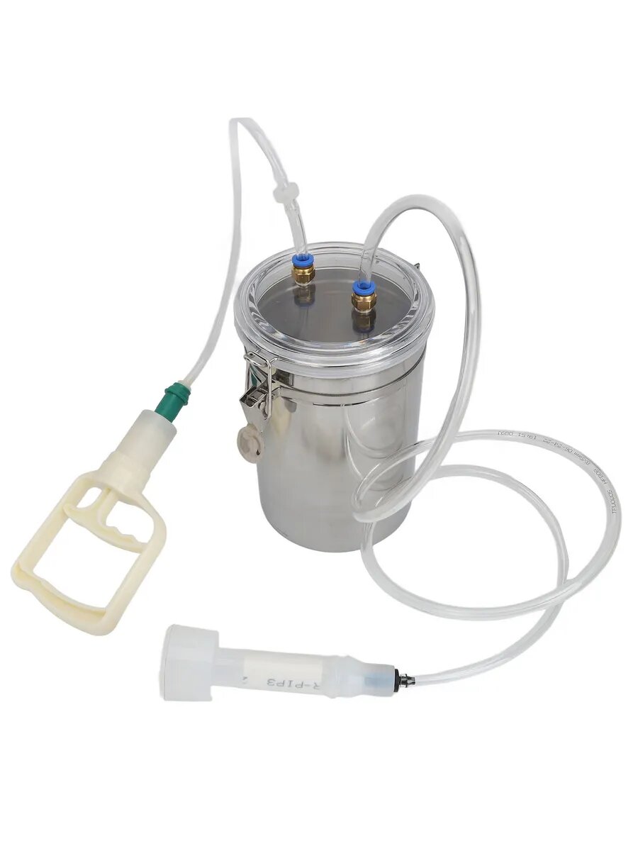 Ручной доильный аппарат емкостью 2 л, удобное управление,