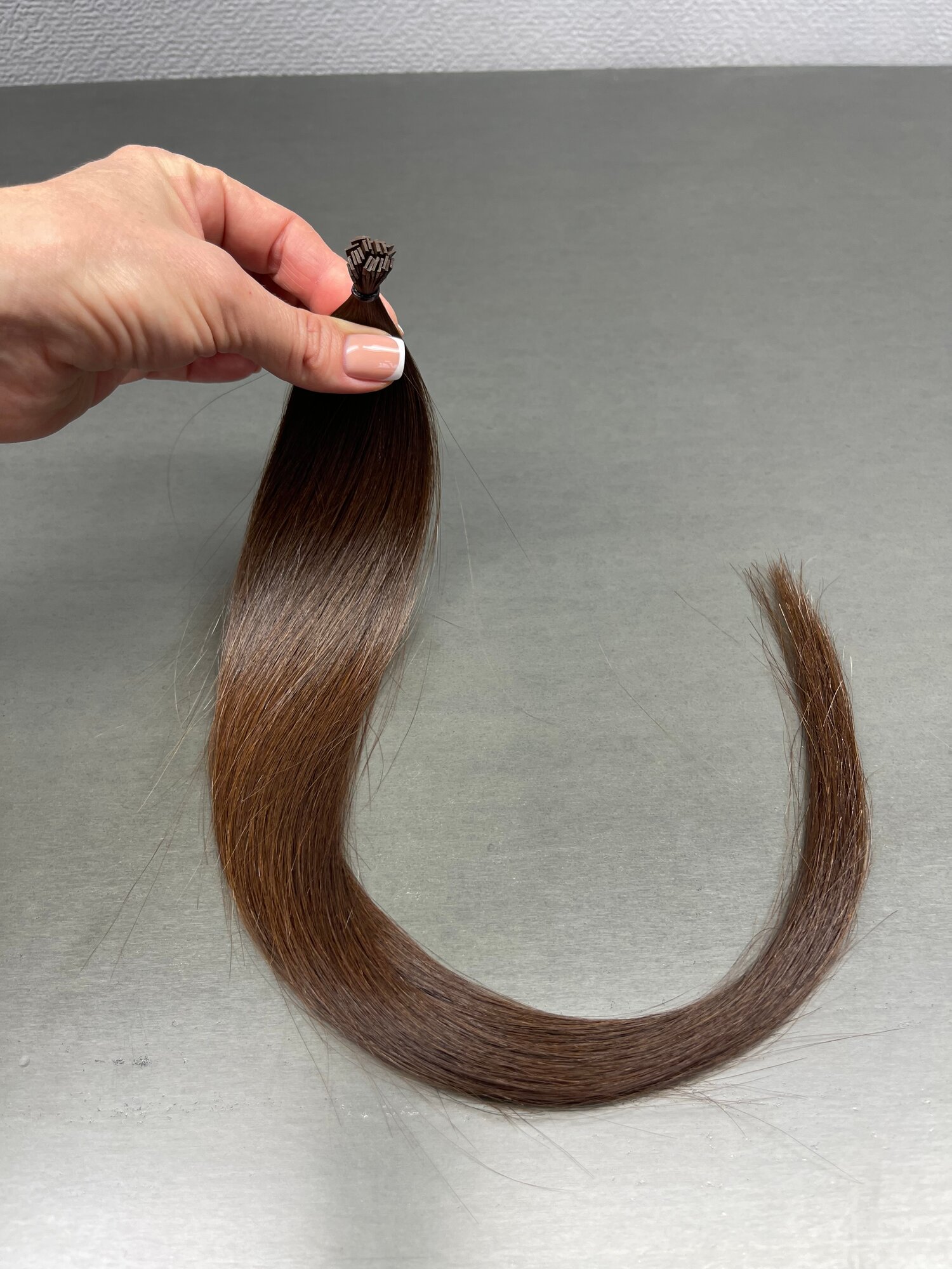 Натуральные волосы, для наращивания, на капсулах, длина 50 см, 25 прядей, коричневый оттенок #3