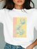 Футболка PRINTSHOT, 1 шт., размер L, белый