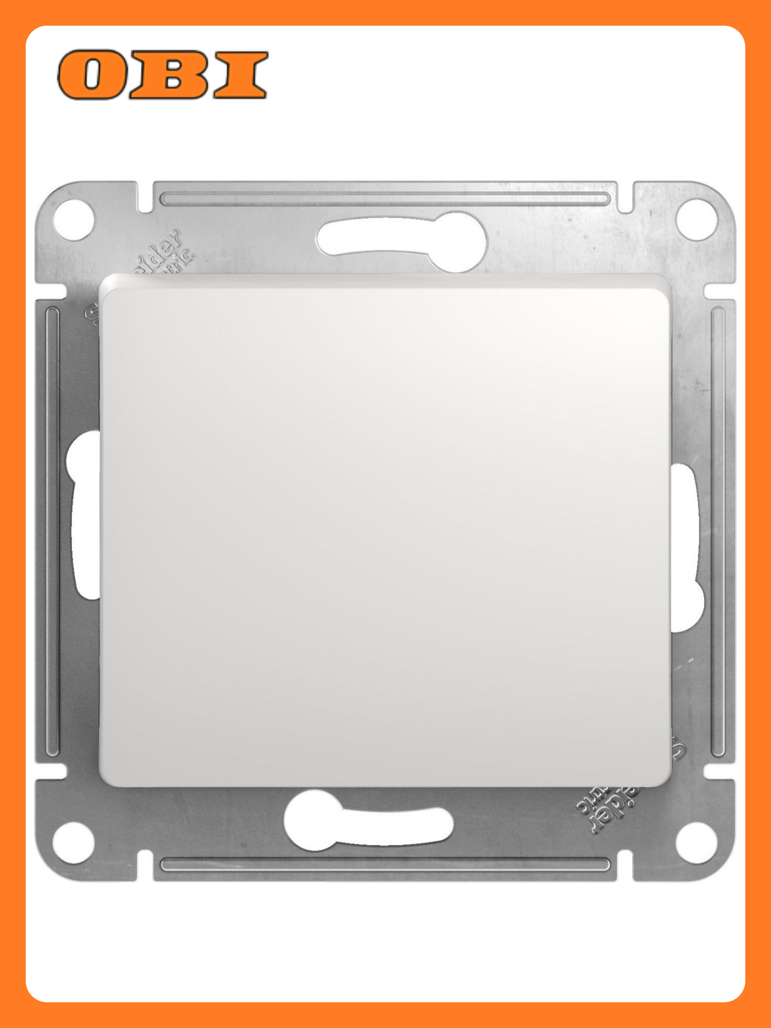 Выключатель Schneider Electric Systeme Electric GLOSSA, скрытый монтаж, IP20, 1 клавиша, белый