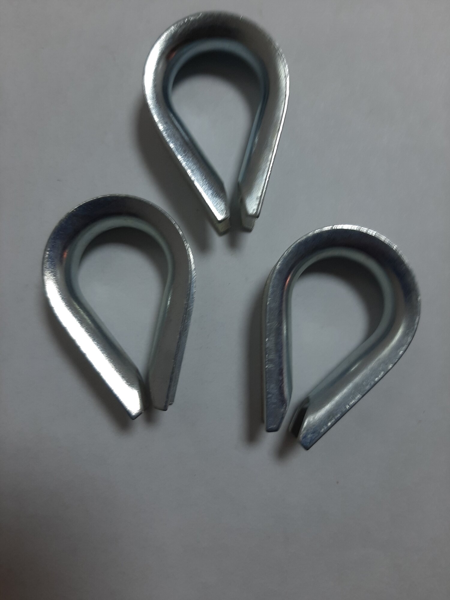 Коуш 8 мм для крепления троса, в комплекте 3 штуки.