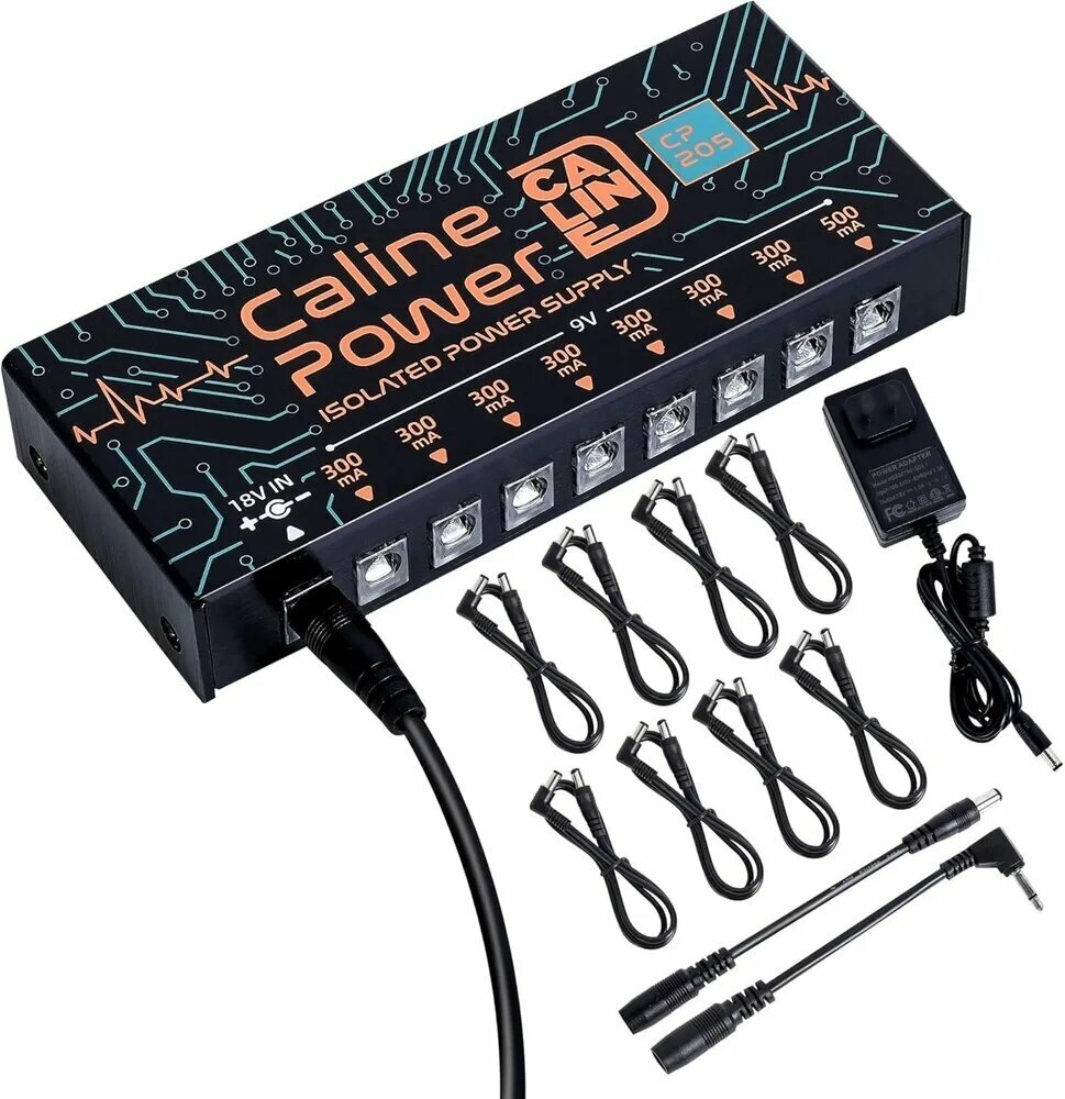 Блок питания для педалей гитарных эффектов Caline CP-205 Изолированный Power Supply