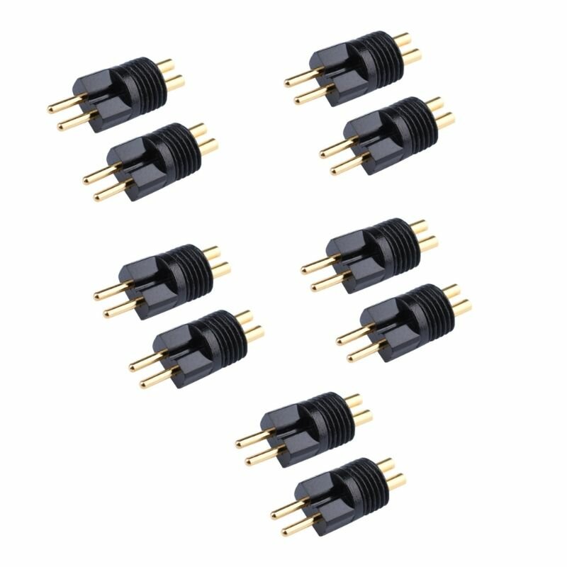 10 шт, штекер 0.78, посеребренный кабель для обновления наушников diy, 2-контактный разъем-черный