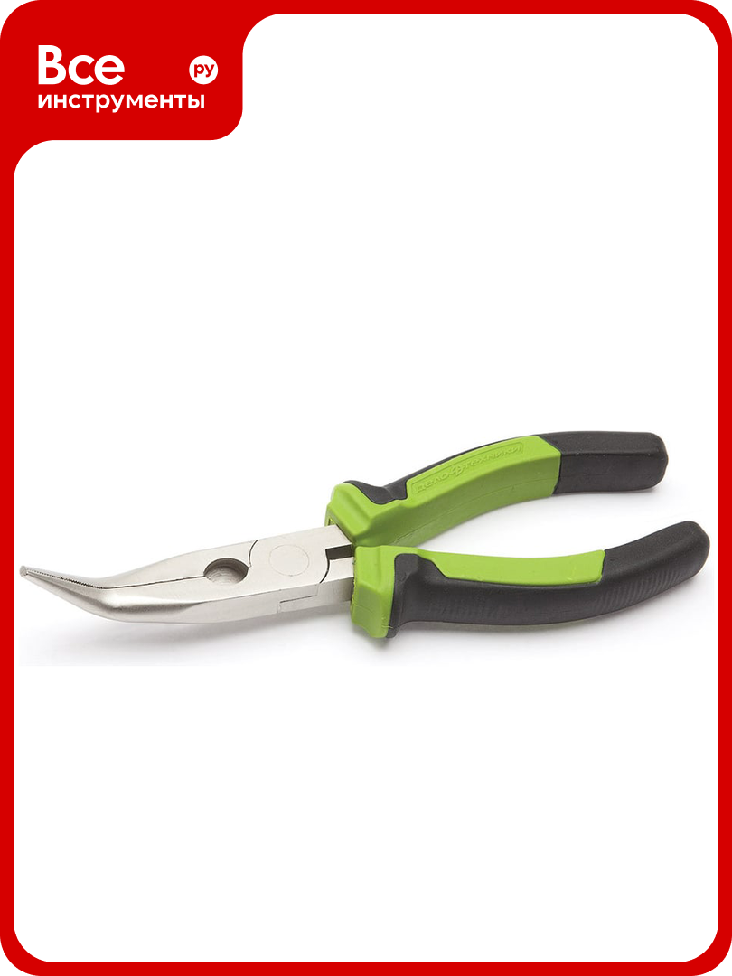 Удлиненные пассатижи Дело Техники загнутые 160мм 413160, 160 мм, для захвата