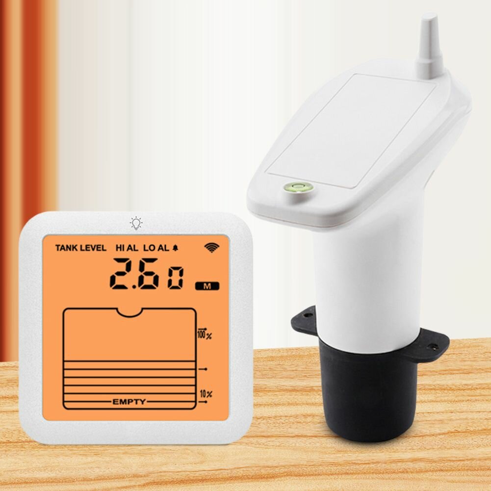 Ультразвуковой измеритель уровня жидкости с Ж -дисплеем, беспроводной резервуар для воды, измеритель жидкости, датчик