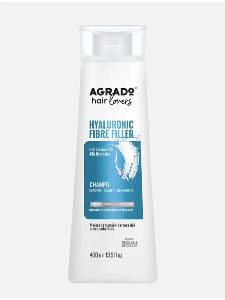 Шампунь для волос AGRADO hyaluronic fibre filler