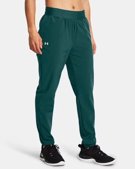 Брюки спортивные Under Armour Rival, размер M, темно-зеленый — фото 1