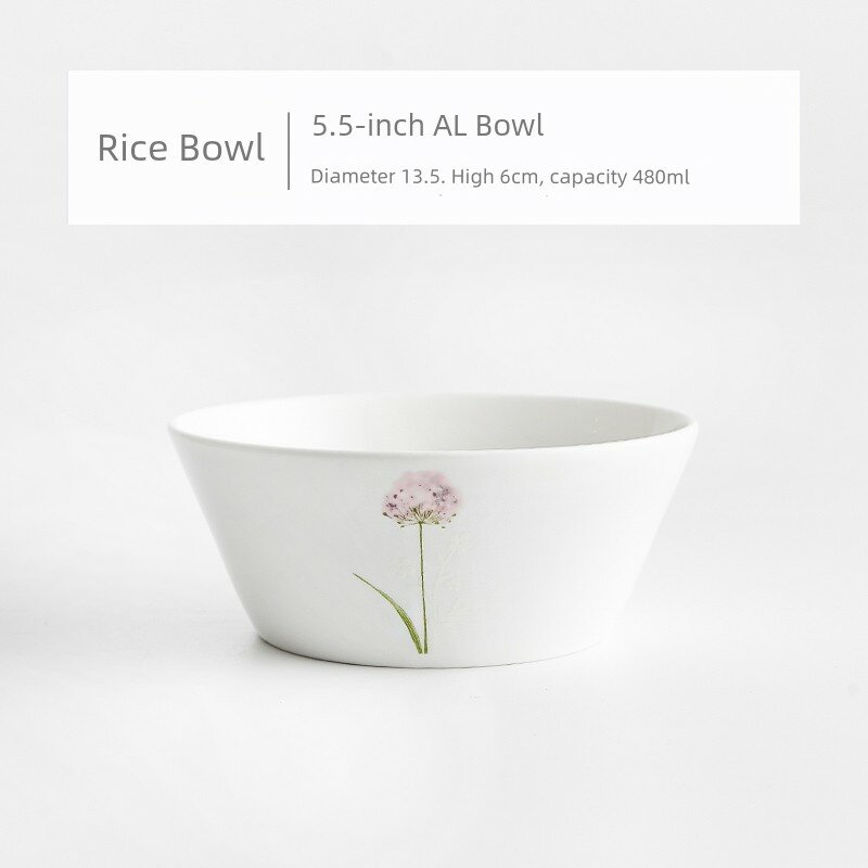 Чаша для риса из костяного фарфора, чаша для лапши, чаша для яиц на пару, большая суповая чаша для микроволновой печи,