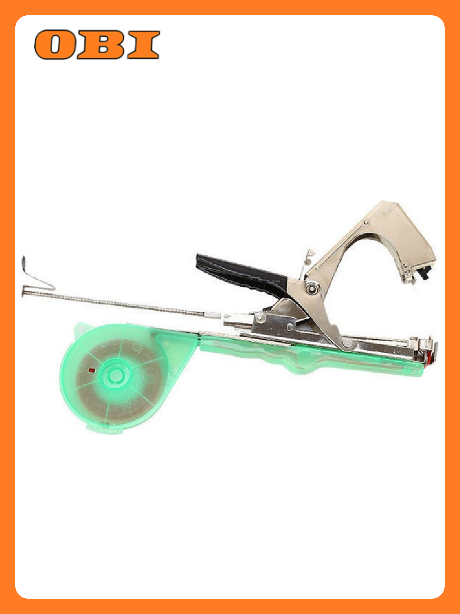 Подвязка тапенер ECOTEC сталь, пластик 375х35 мм зеленая