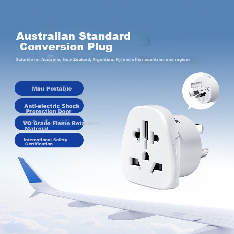 MOMAX Australian Standard Travel Adapter/Converter Plug/Power Converter Socket/ Suitable for Australian Standard Region New Zealand Australia White