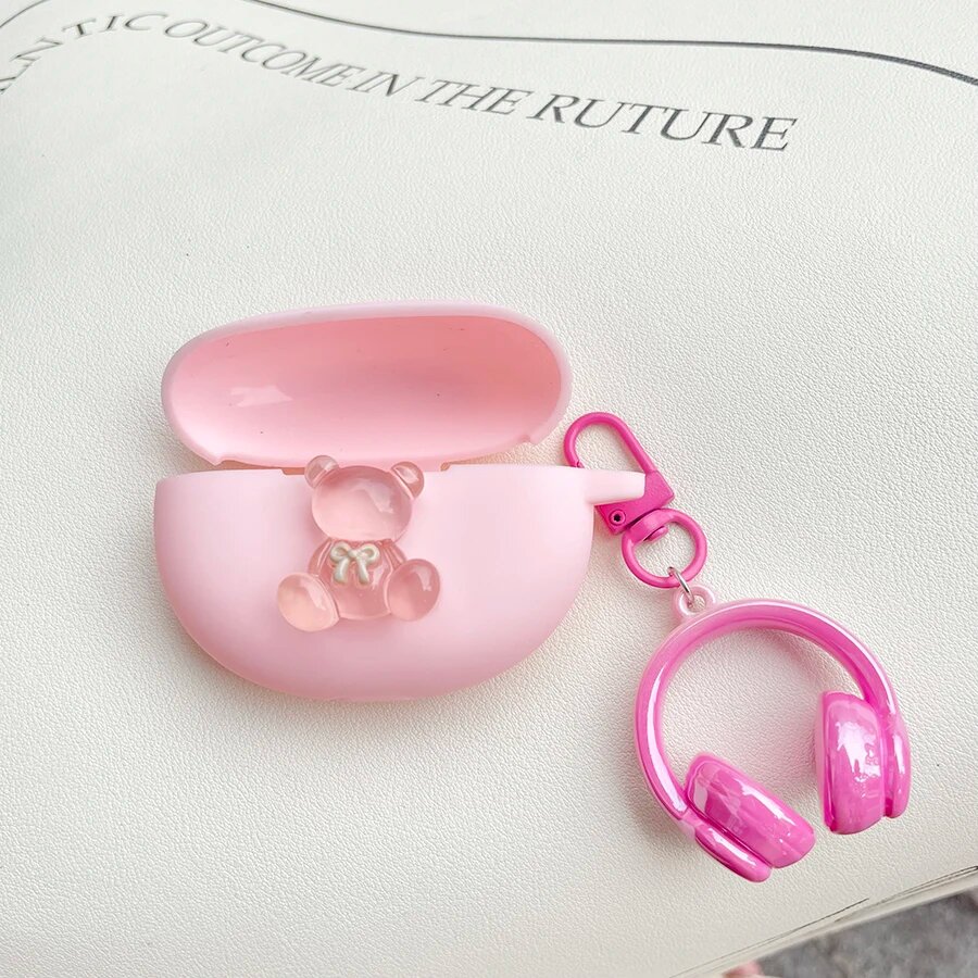 Силиконовый чехол для наушников Honor Choice X5 Pro с брелком Choice Earbuds X5, A23