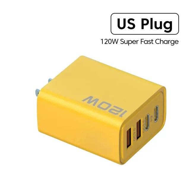 Зарядное устройство с 4 портами USB C PD, быстрая зарядка 3.0, USB Type-C, адаптер для быстрой зарядки телефонов iPhone 16 15 Samsung Xiaomi Huawei