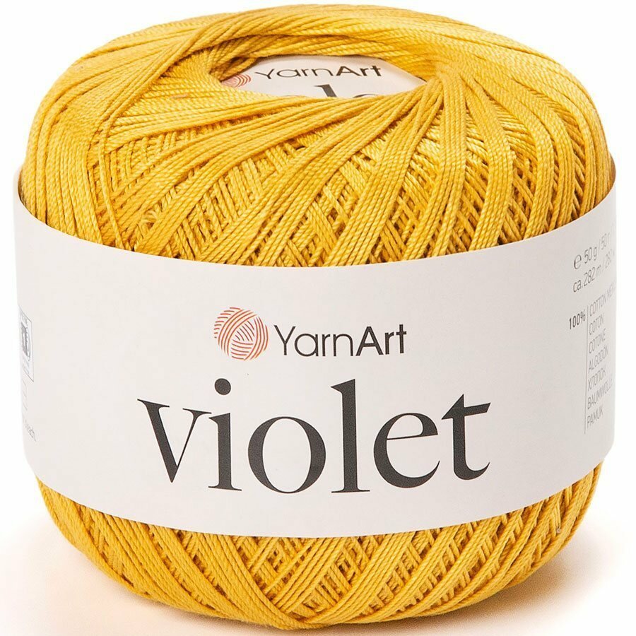 Пряжа Yarnart VIOLET 4940 горчица (6 мотков)
