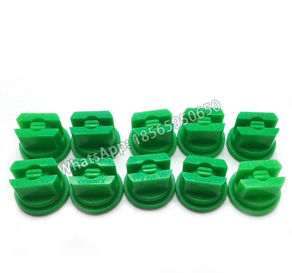 10 шт, форсунки для опрыскивателей, веерная форма, пластик 110015 Green