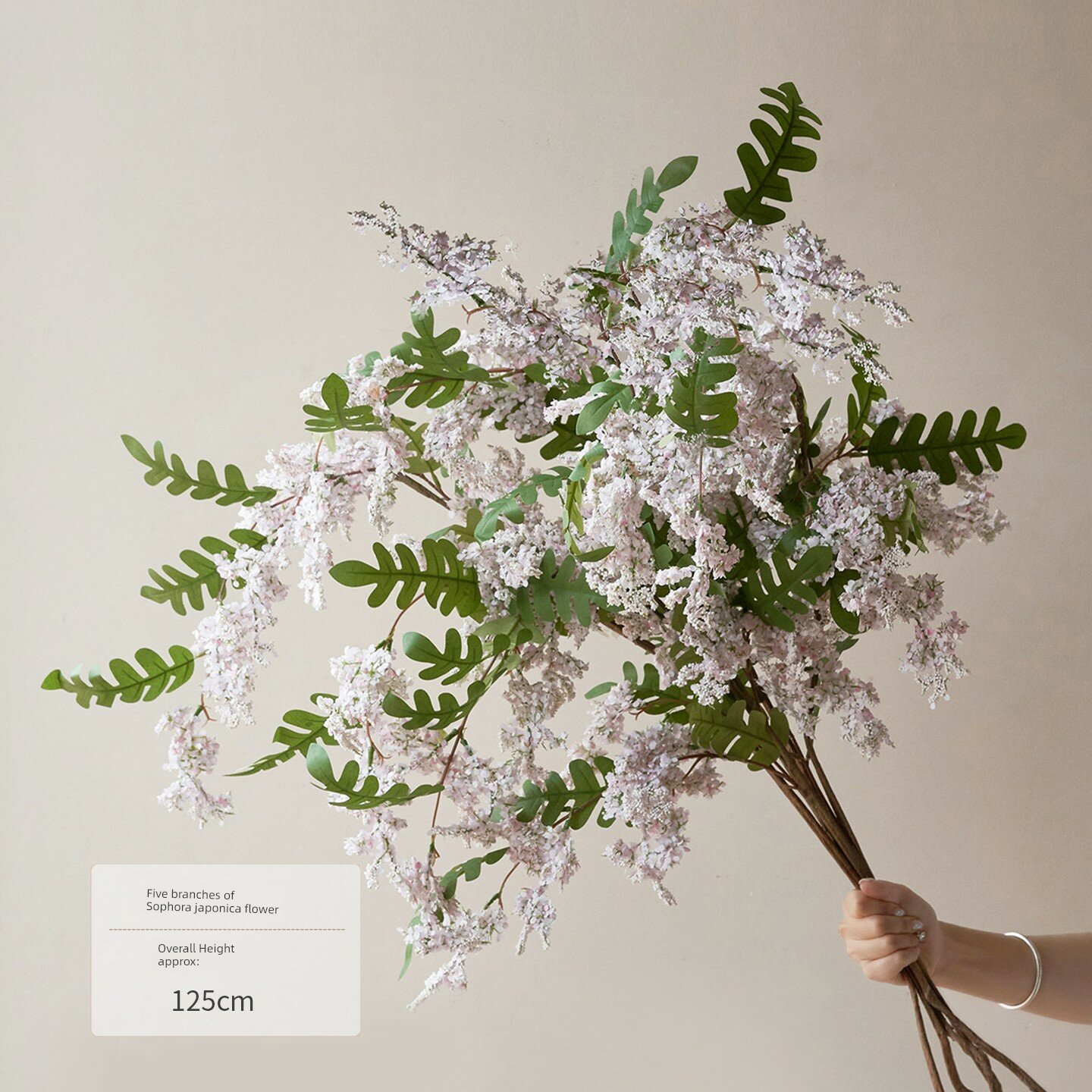 Набор из пяти искусственных цветов мимозы, реалистичный декор для керамических ваз, акцент для дома