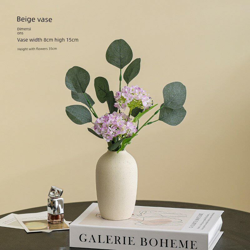 Искусственный букет из роз и гортензий для декора гостиной, столовой, прихожей, полки, спальни, тумбы под телевизор,