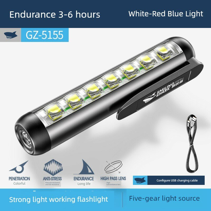 Магнитный фонарь для ремонта автомобилей, светильник для обслуживания авто, перезаряжаемый сверхъяркий светодиодный